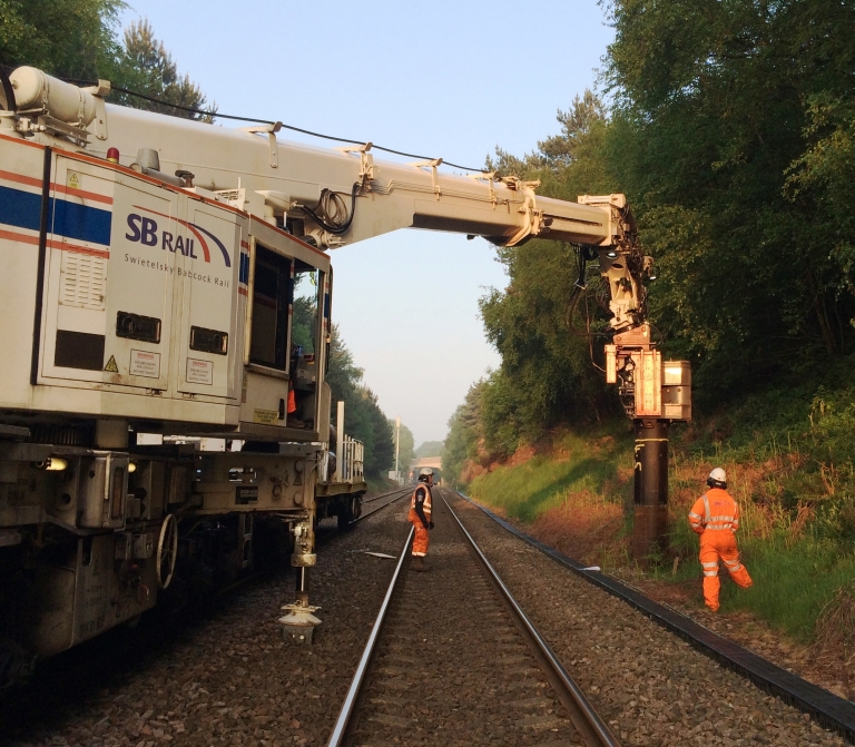 SB Rail commences piling on Walsall to Rugeley Electrification - SB Rail